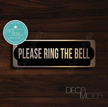 Please Ring The Bell Door Signs, Please Ring The Bell Door, Copper ...