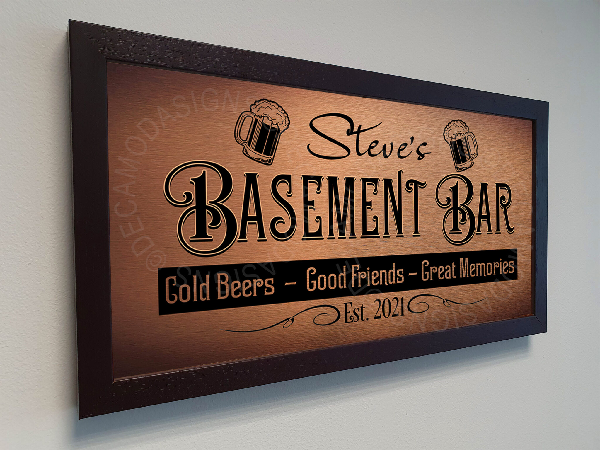 Personalized Basement Bar Sign | Home Bar Decor | Basement Bar Signs