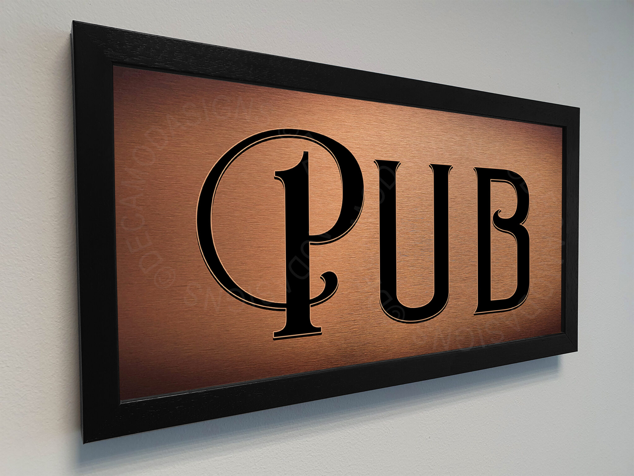 Pub Sign | Home Pub | Framed Metal Pub Sign | Pub Decor | Pub Plaque