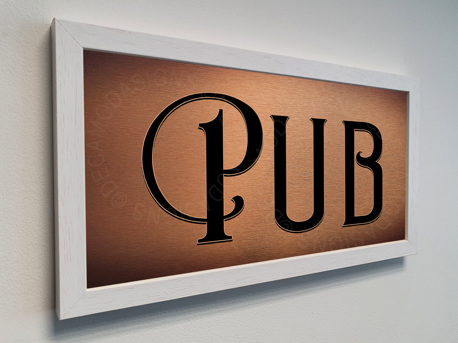 Pub Sign | Home Pub | Framed Metal Pub Sign | Pub Decor | Pub Plaque