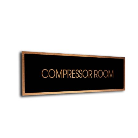 Compressor Room Door Sign. Clearly label every room in your facility ...