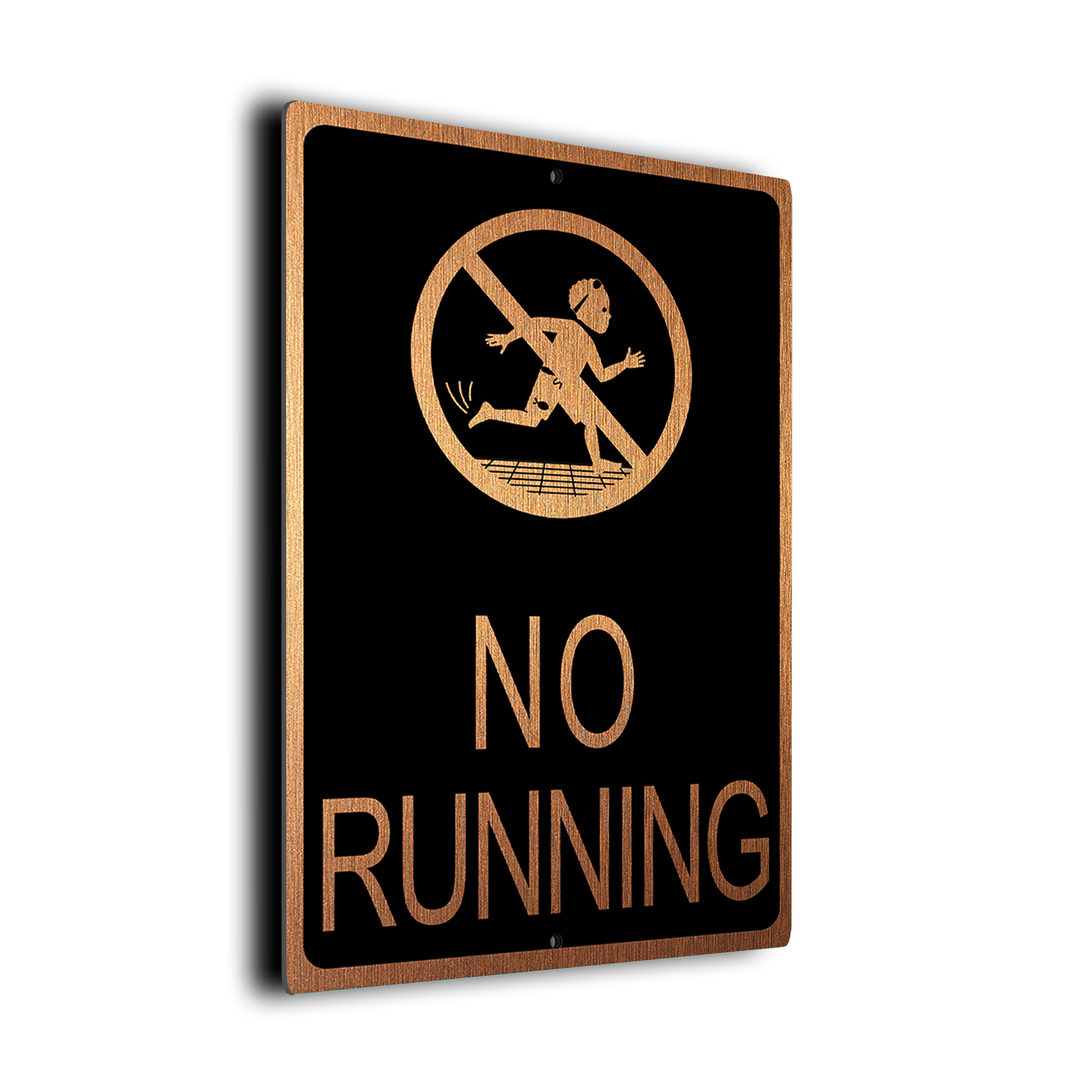 Modern No Running Sign | Pool Signs | No Running | Pool Decor