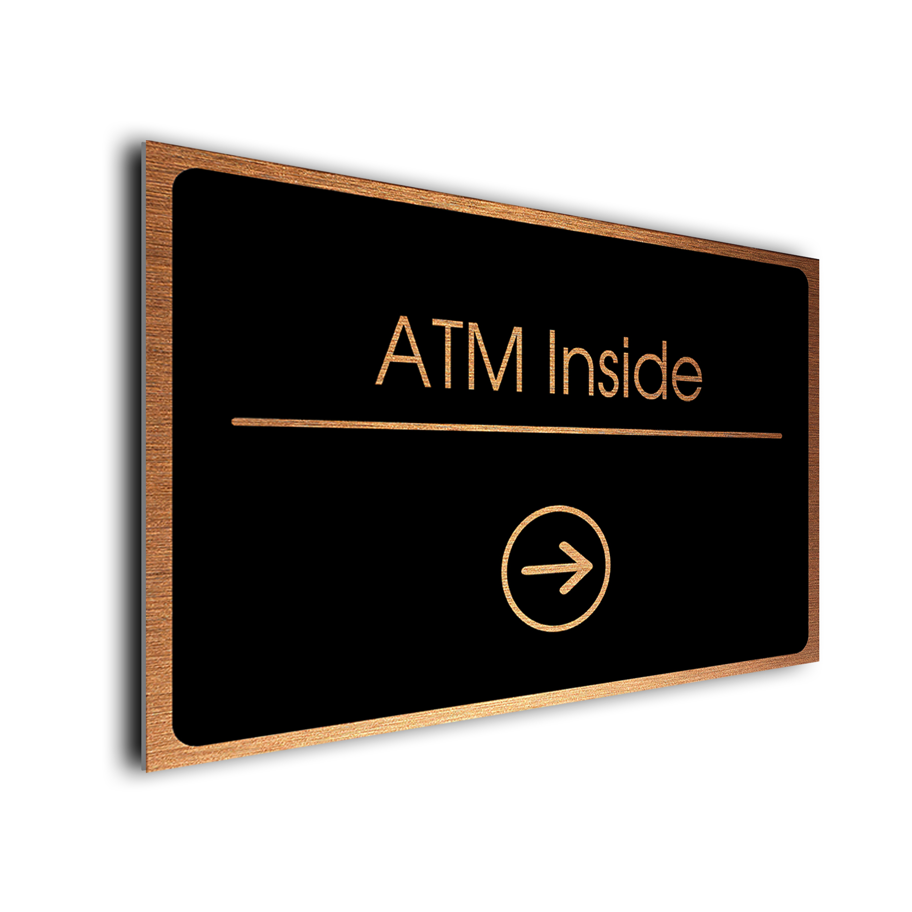 ATM Inside Sign Directional Sign| ATM Inside Sign Arrow Sign ...