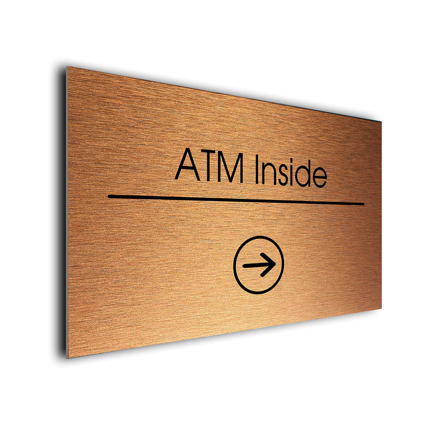 ATM Inside Sign Directional Sign| ATM Inside Sign Arrow Sign ...