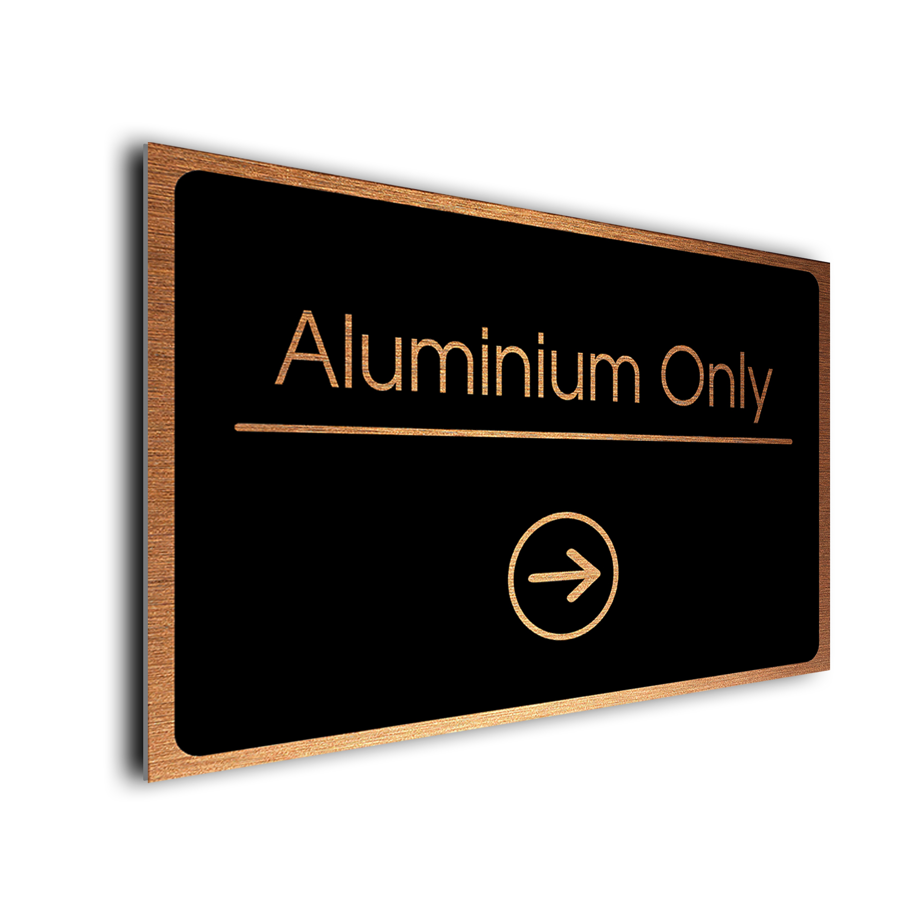 Aluminium Only Sign Directional Sign| Aluminium Only Sign Arrow Sign ...