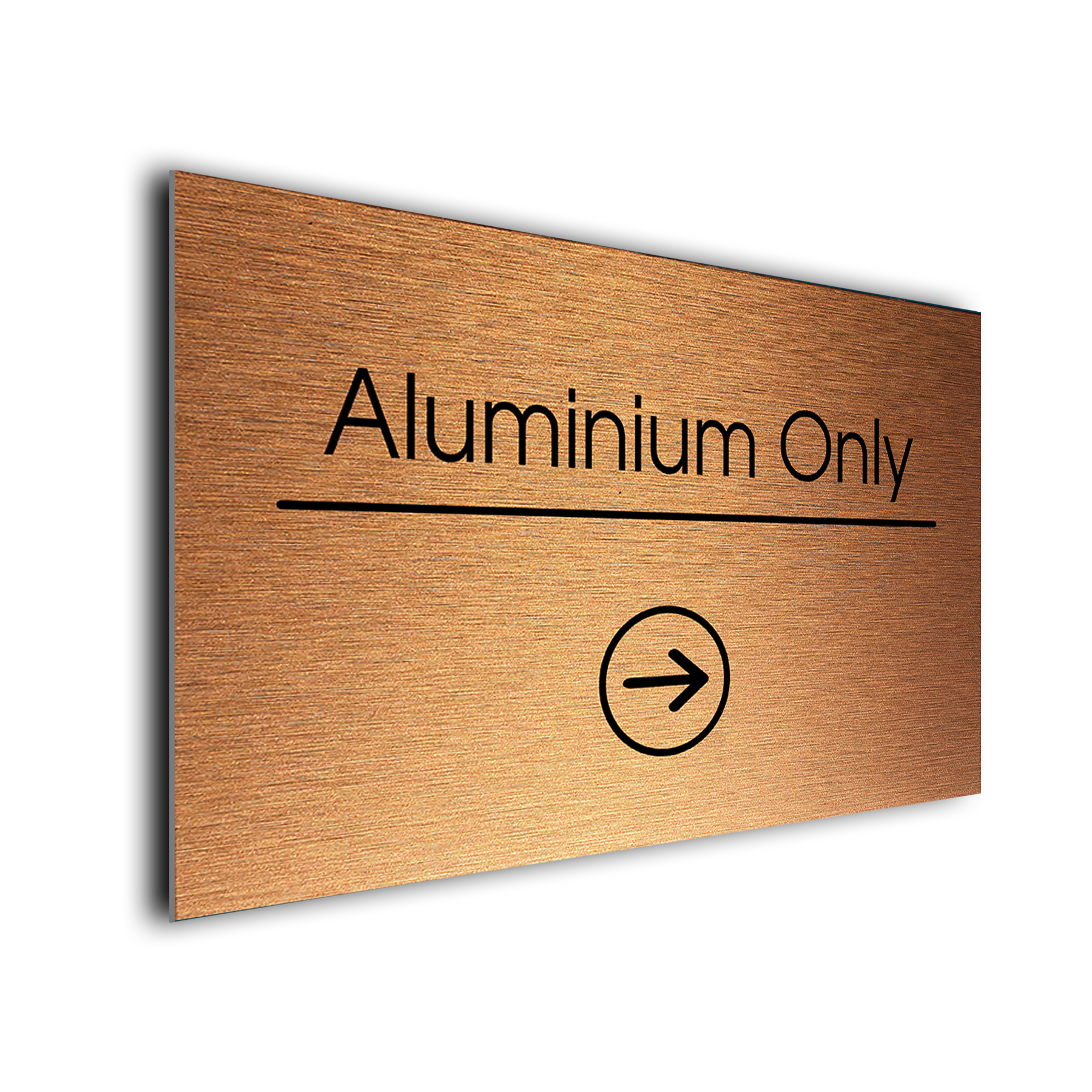 Aluminium Only Sign Directional Sign| Aluminium Only Sign Arrow Sign ...