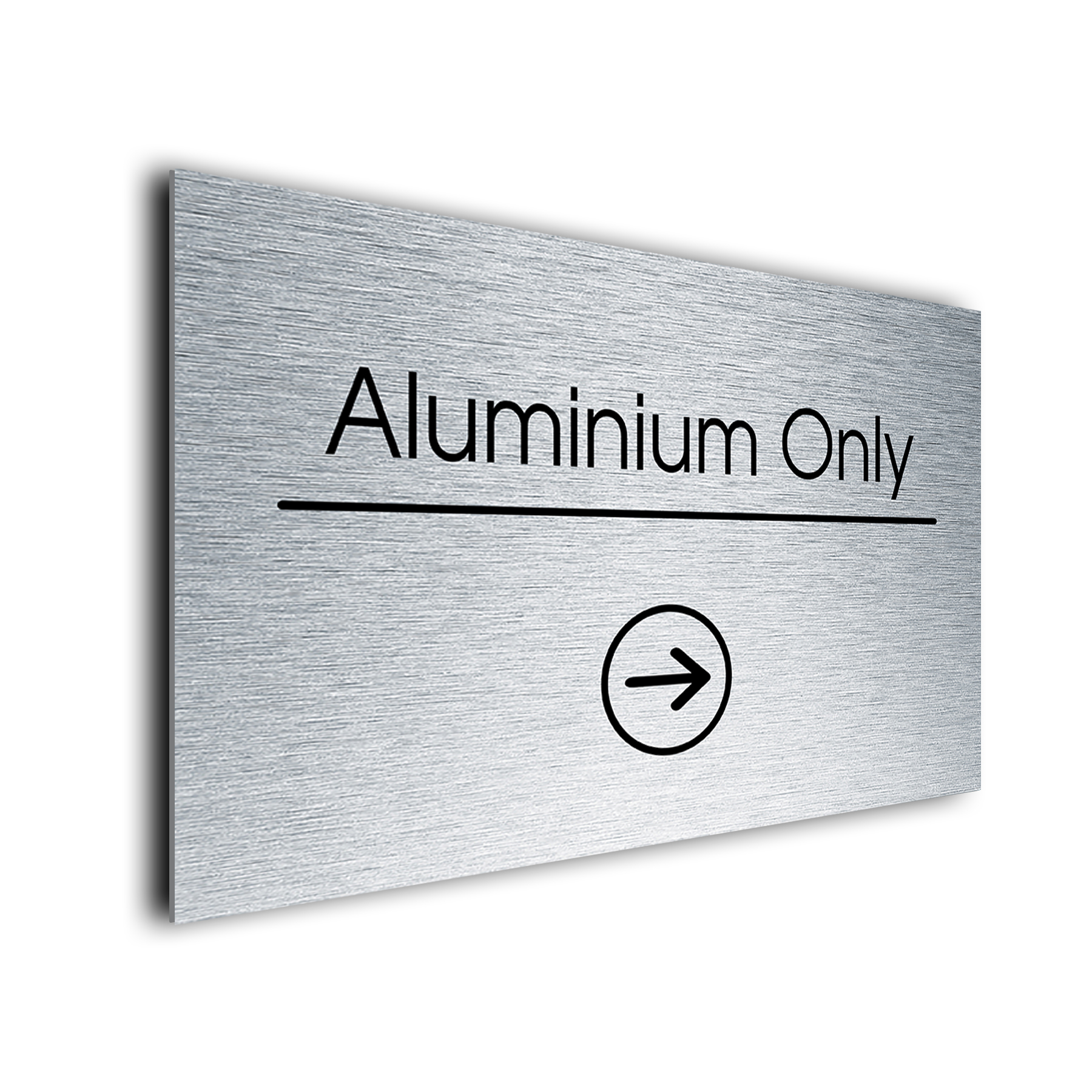Aluminium Only Sign Directional Sign| Aluminium Only Sign Arrow Sign ...