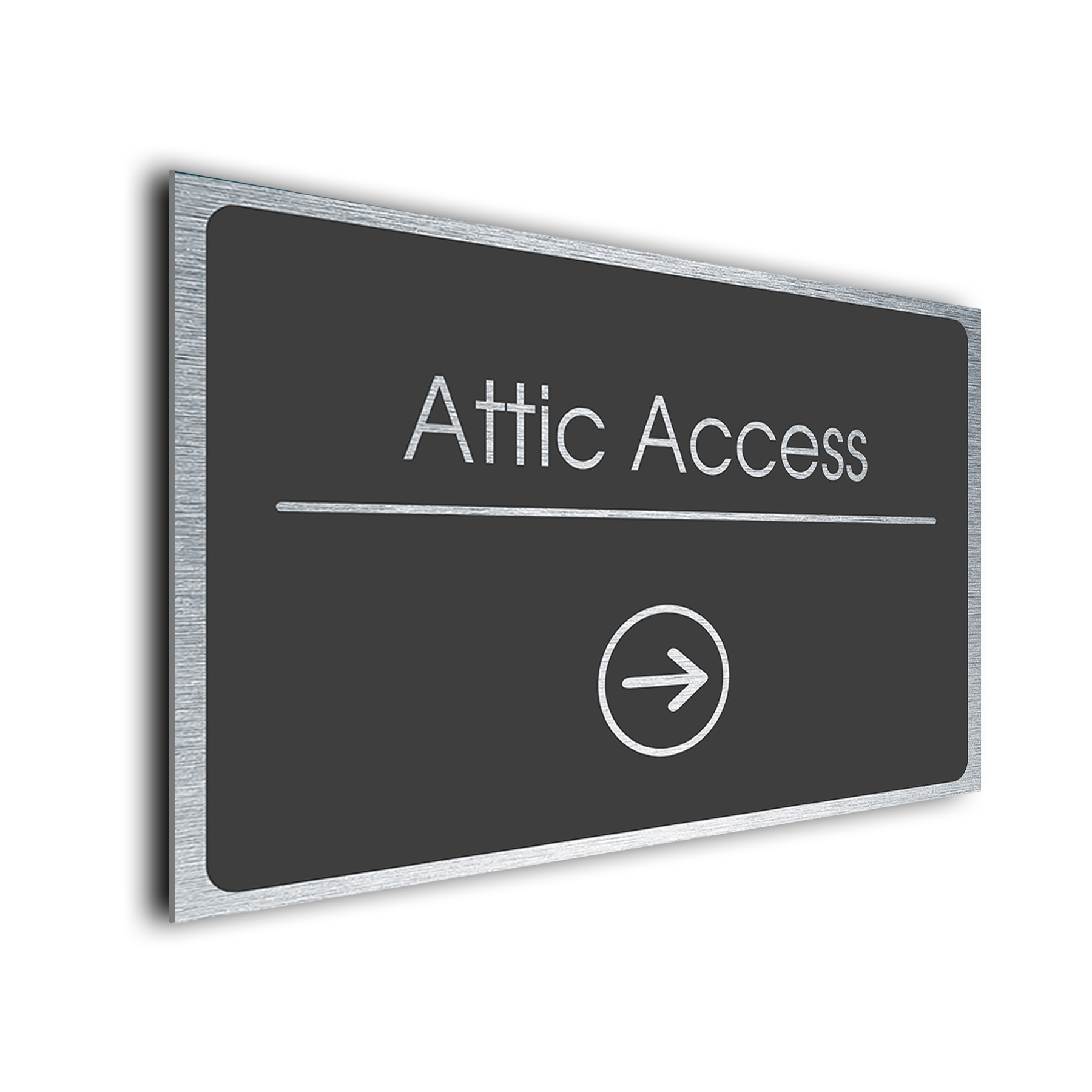 Attic Access Sign Directional Sign| Attic Access Sign Arrow Sign ...
