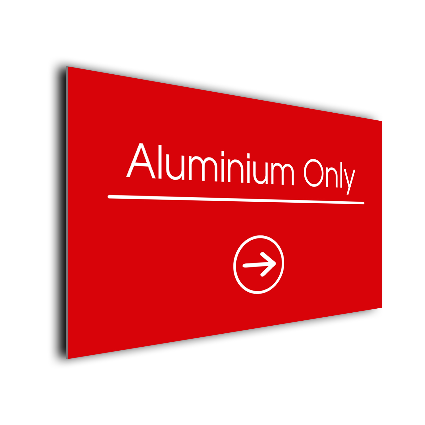 Aluminium Only Arrow Sign Directional Sign| Aluminium Only Arrow Sign ...