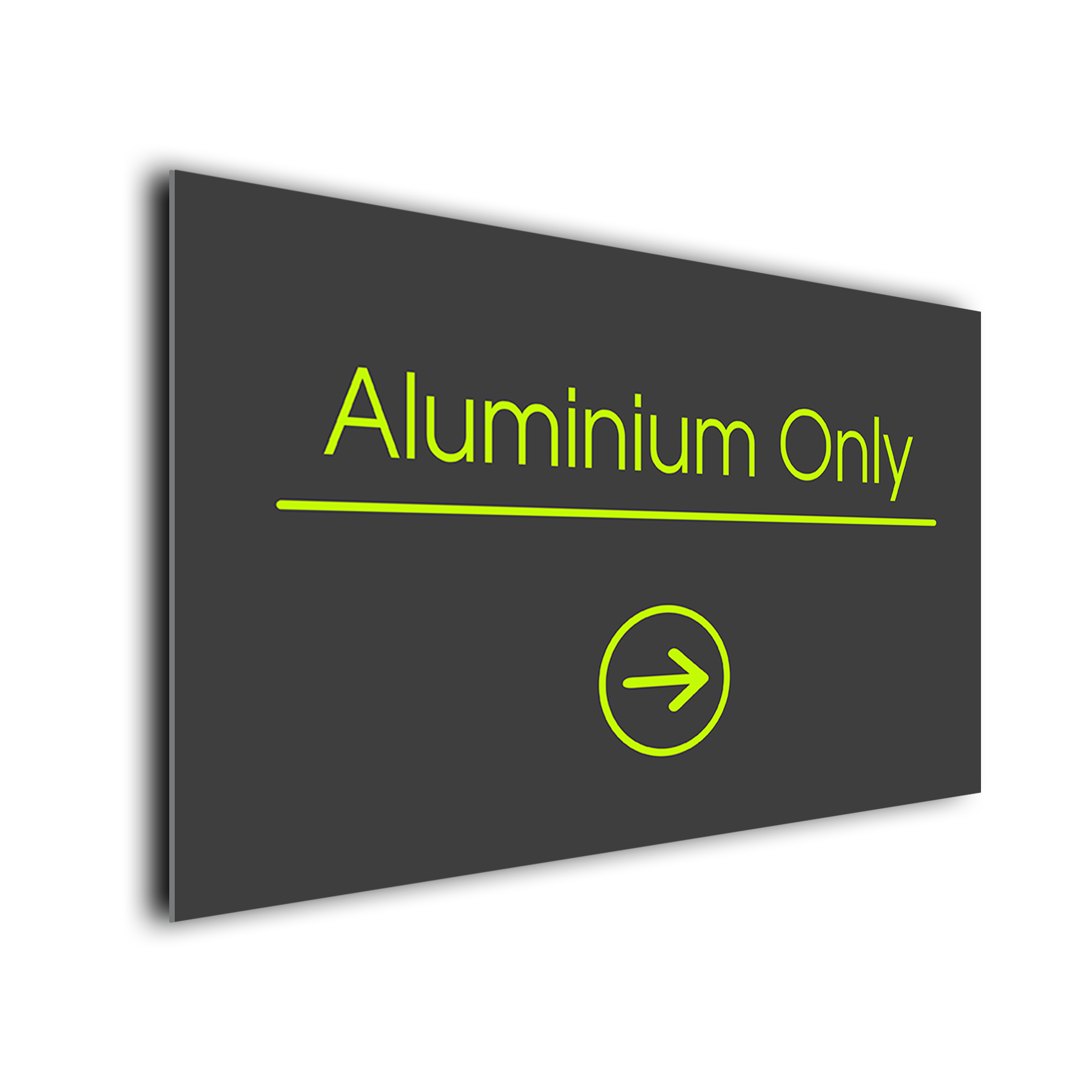 Aluminium Only Arrow Sign Directional Sign| Aluminium Only Arrow Sign ...